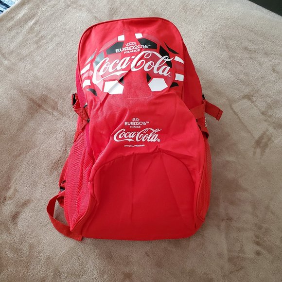 Coca Cola | Bags | Official Coca Cola Euro 26 Backpack Rare | Poshmark